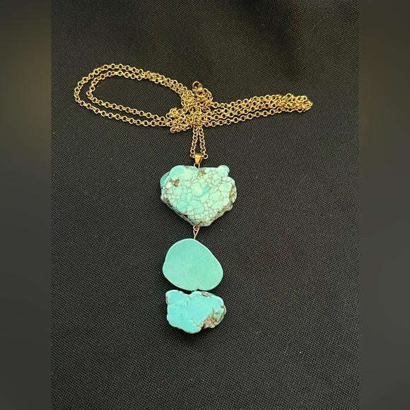 Source Unknown | Jewelry | Three Tiered Very Good Faux Turquoise ...